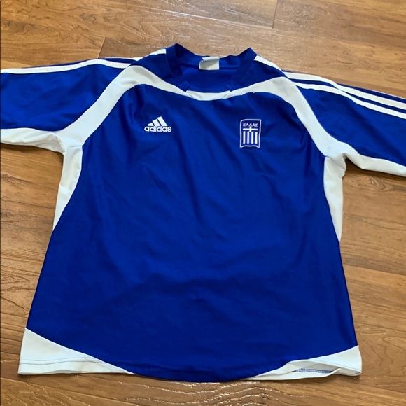 adidas | Shirts | Vintage Adidas Greece Jersey | Poshmark